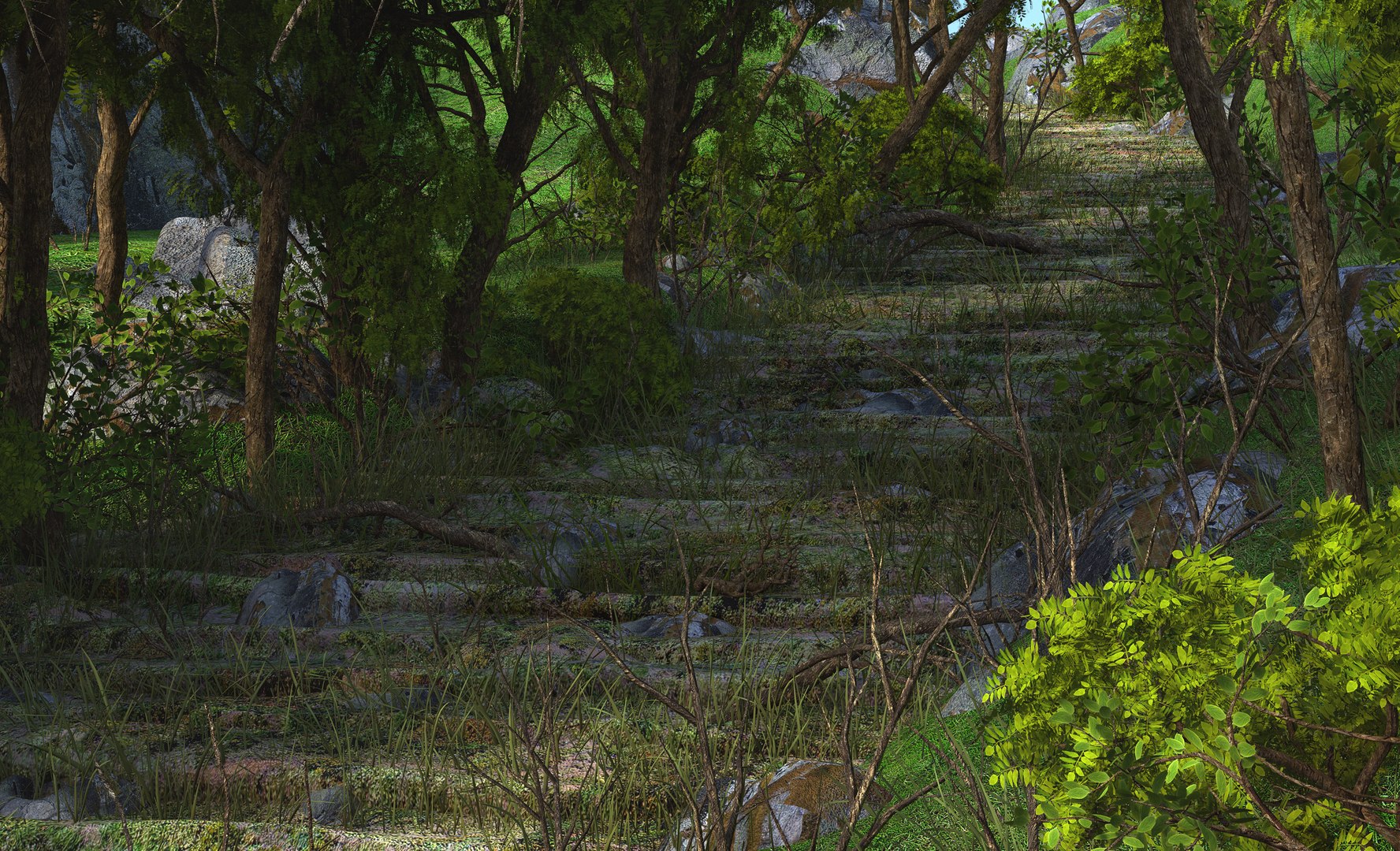 Path Forest Scale 3D - TurboSquid 1465904