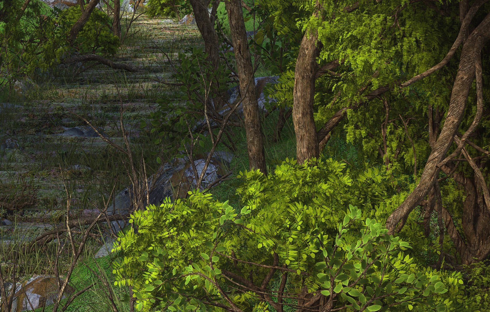 Path Forest Scale 3D - TurboSquid 1465904