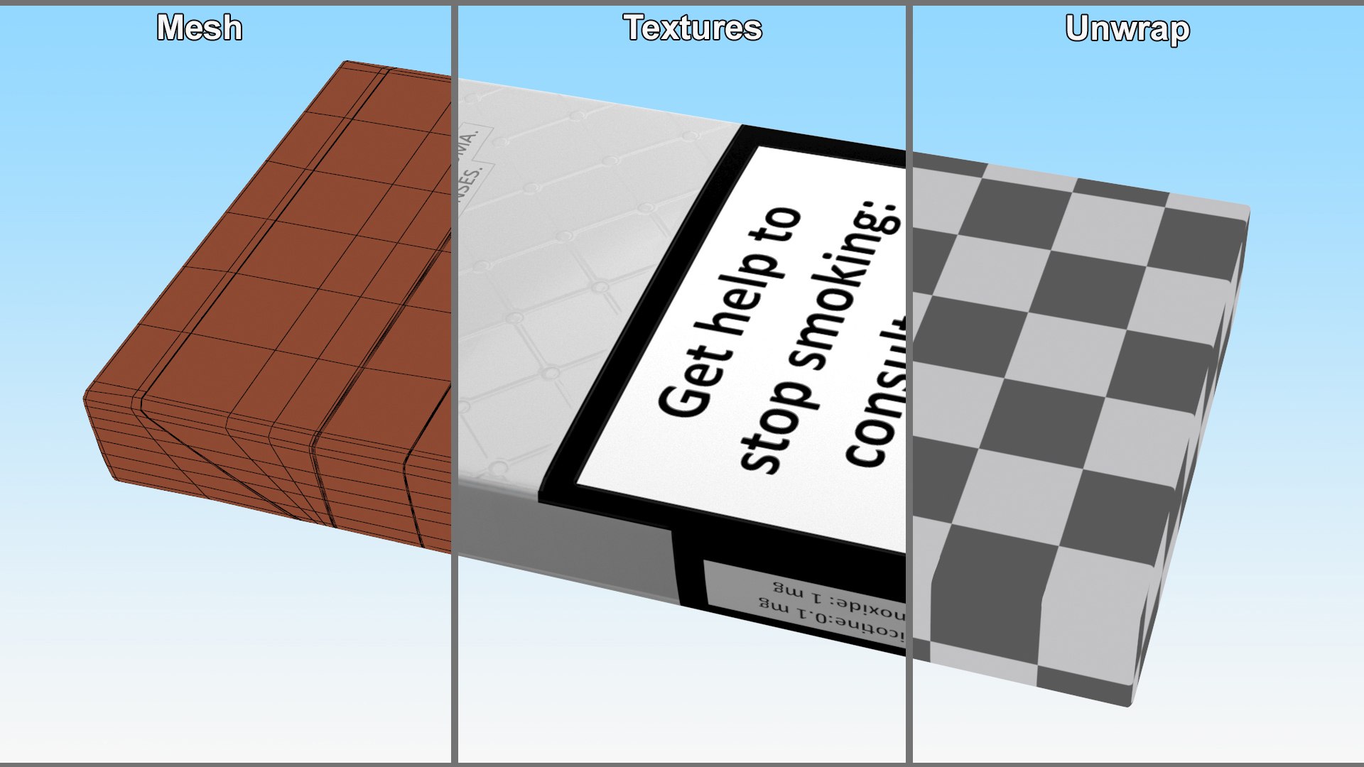 Pack Of Cigarettes Davidoff White Super Slim 3D Model - TurboSquid 2281777