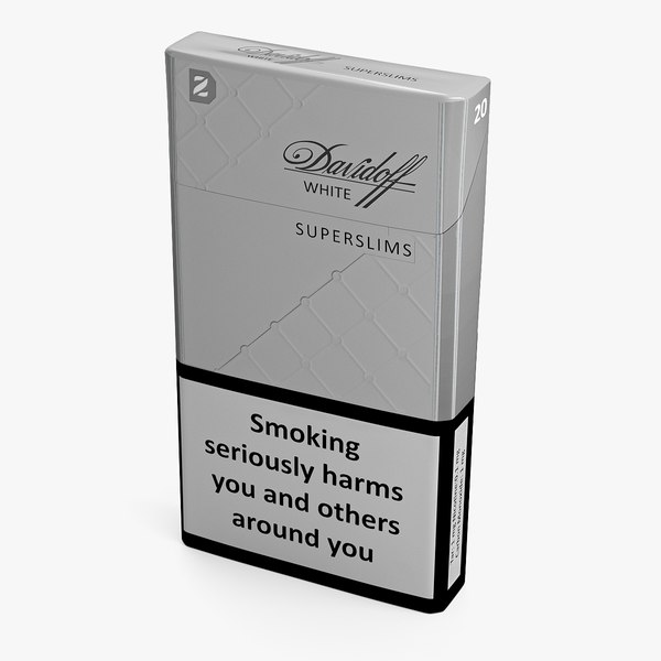 3D модель Пачка сигарет Davidoff White Super Slim - TurboSquid 2281777