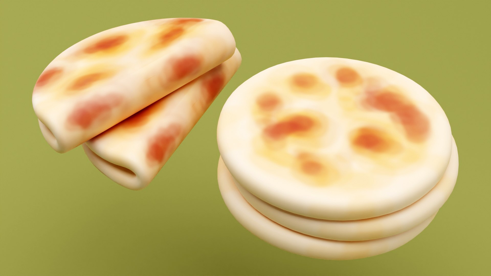 3D Emoji Flatbread 001 Model - TurboSquid 2264571