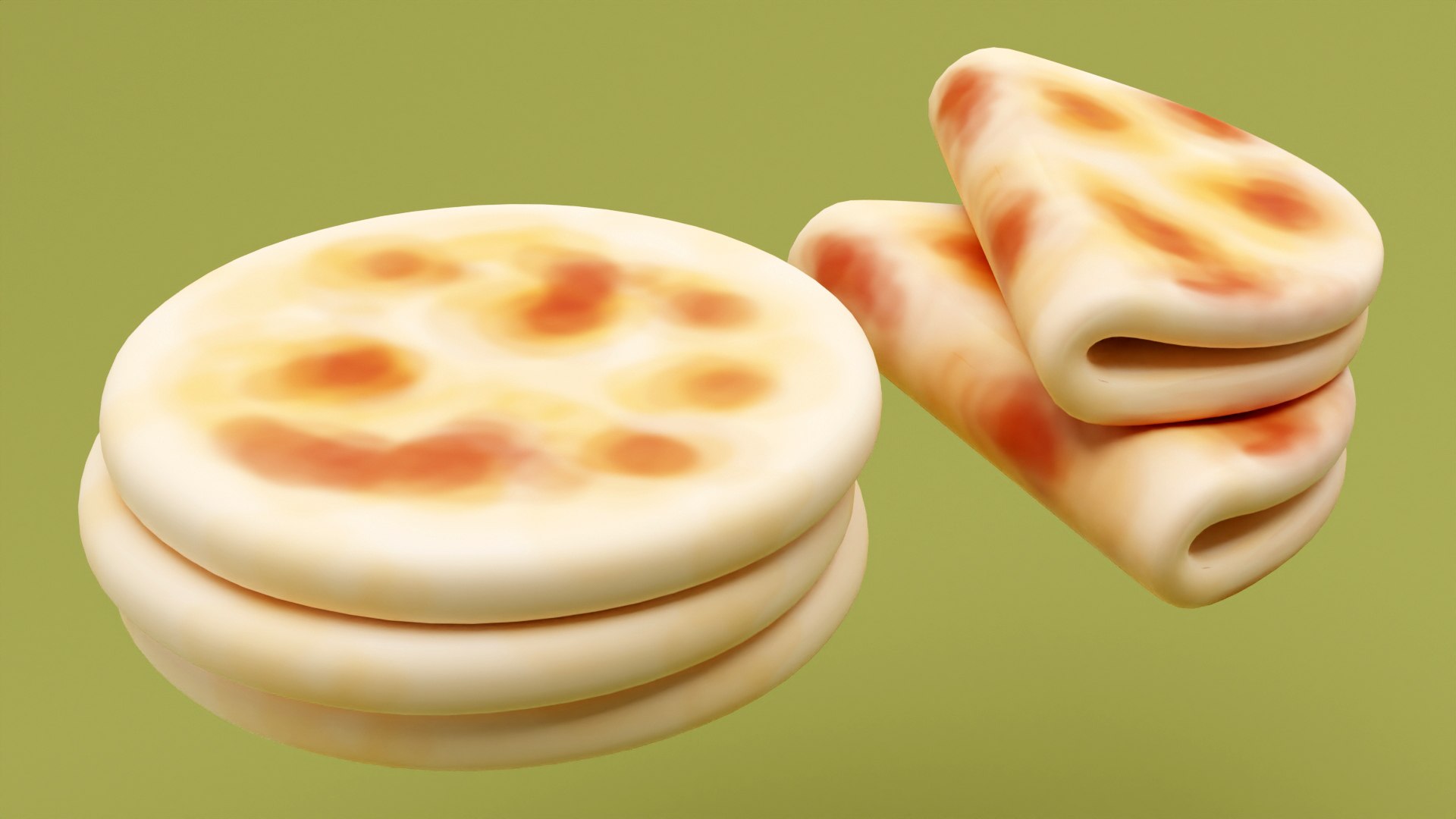 3D Emoji Flatbread 001 Model - TurboSquid 2264571