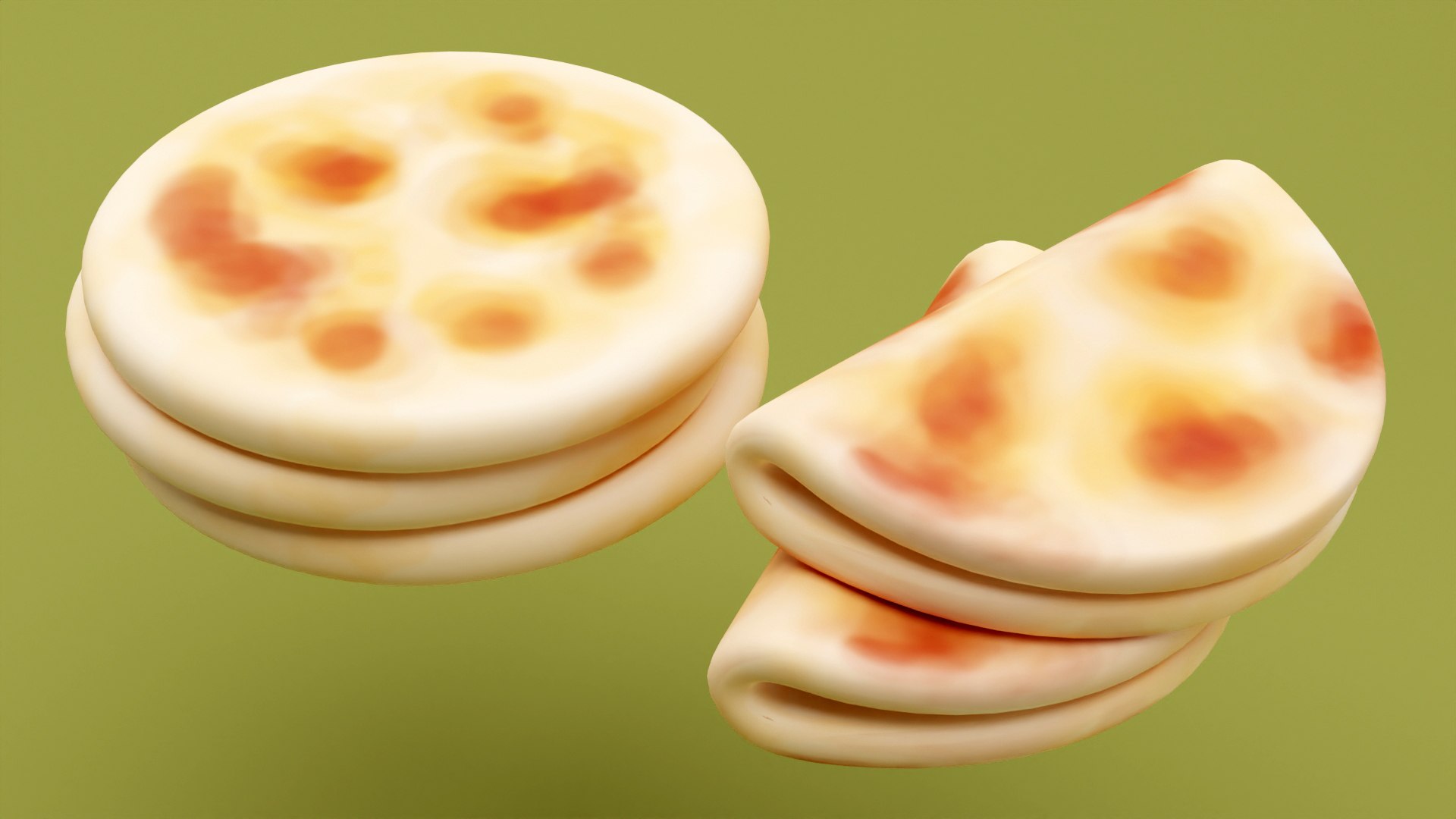 3D Emoji Flatbread 001 Model - TurboSquid 2264571