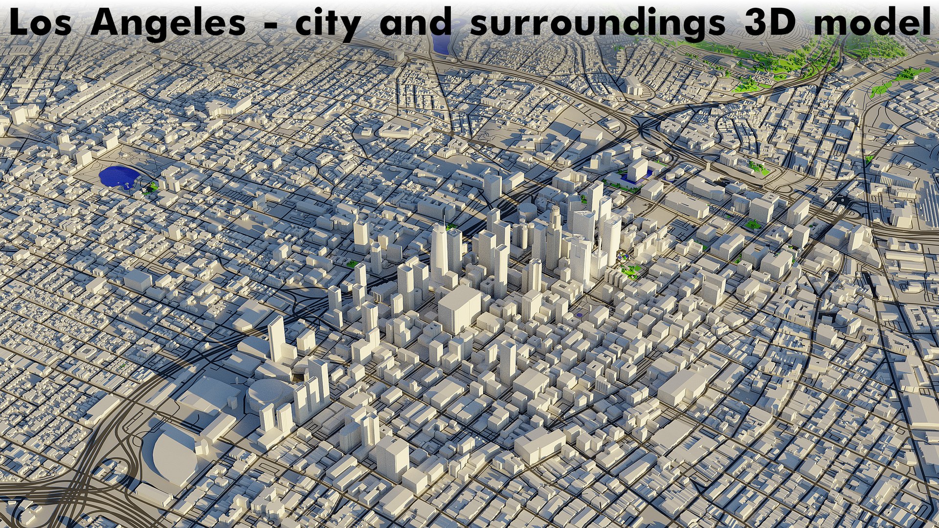 Los Angeles - City And Surroundings 3D Model 3D Model - TurboSquid 1795972