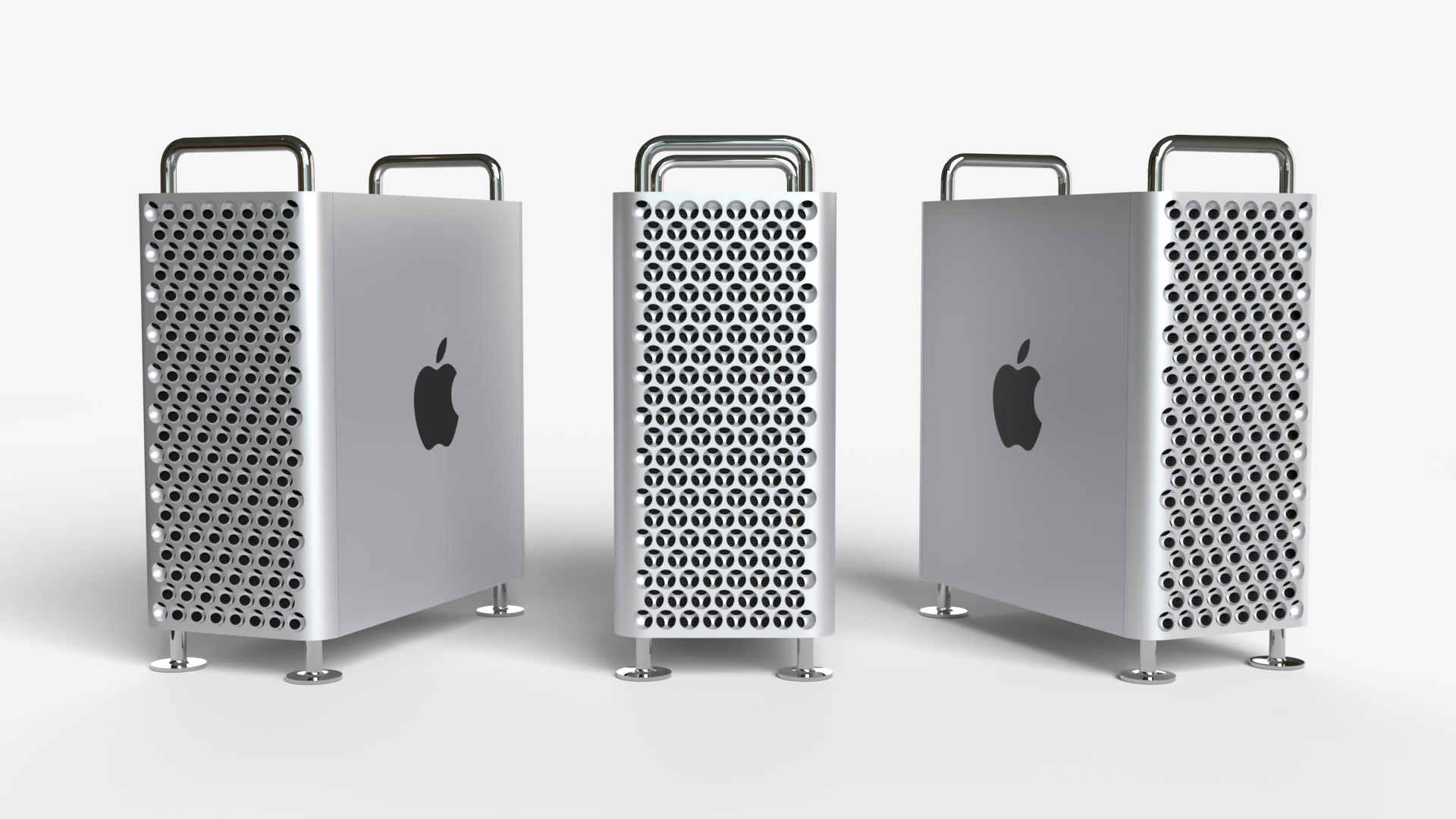 3D Apple Pro Collection Pro Display XDR Mac Pro Keyboard And Mouse Model - TurboSquid 2320057