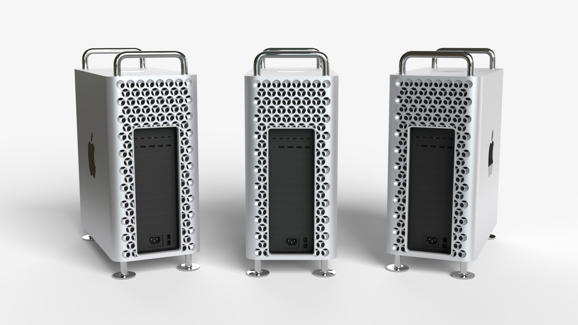 3D Apple Pro Collection Pro Display XDR Mac Pro Keyboard And Mouse Model - TurboSquid 2320057