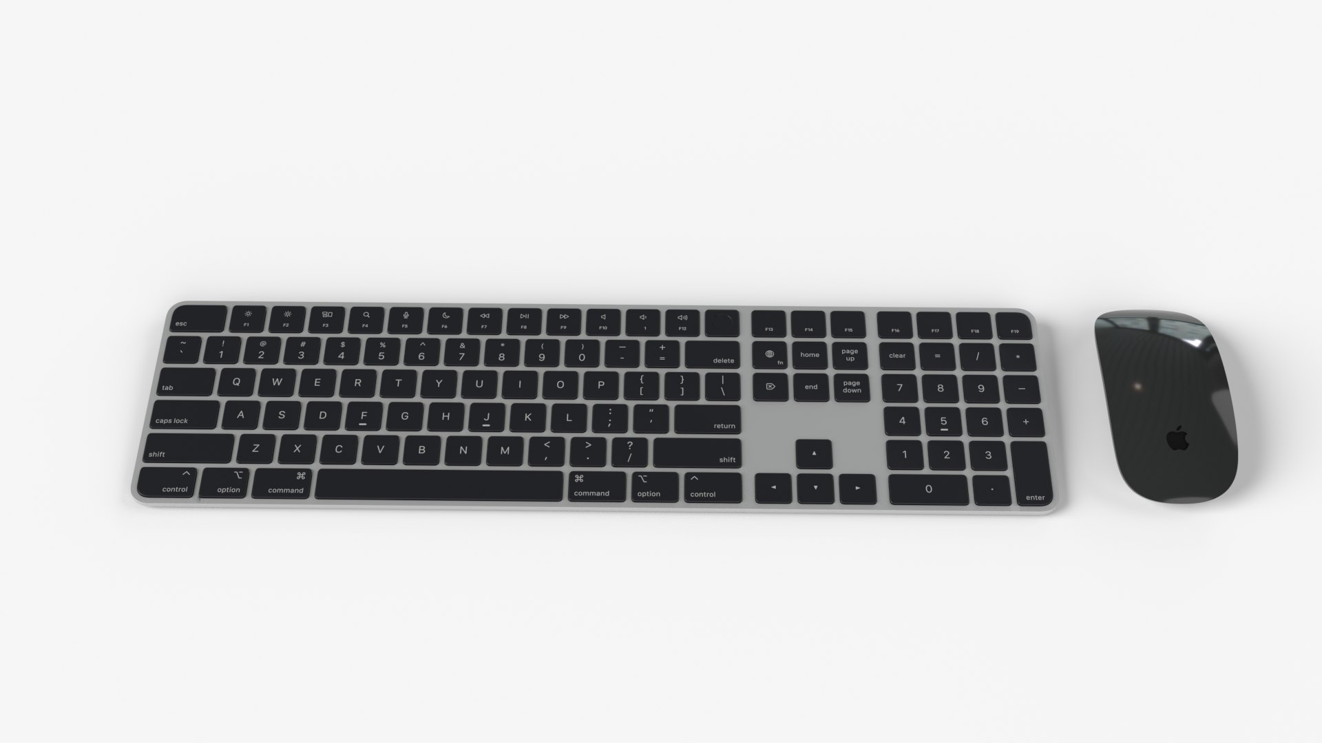 3D Apple Pro Collection Pro Display XDR Mac Pro Keyboard And Mouse ...