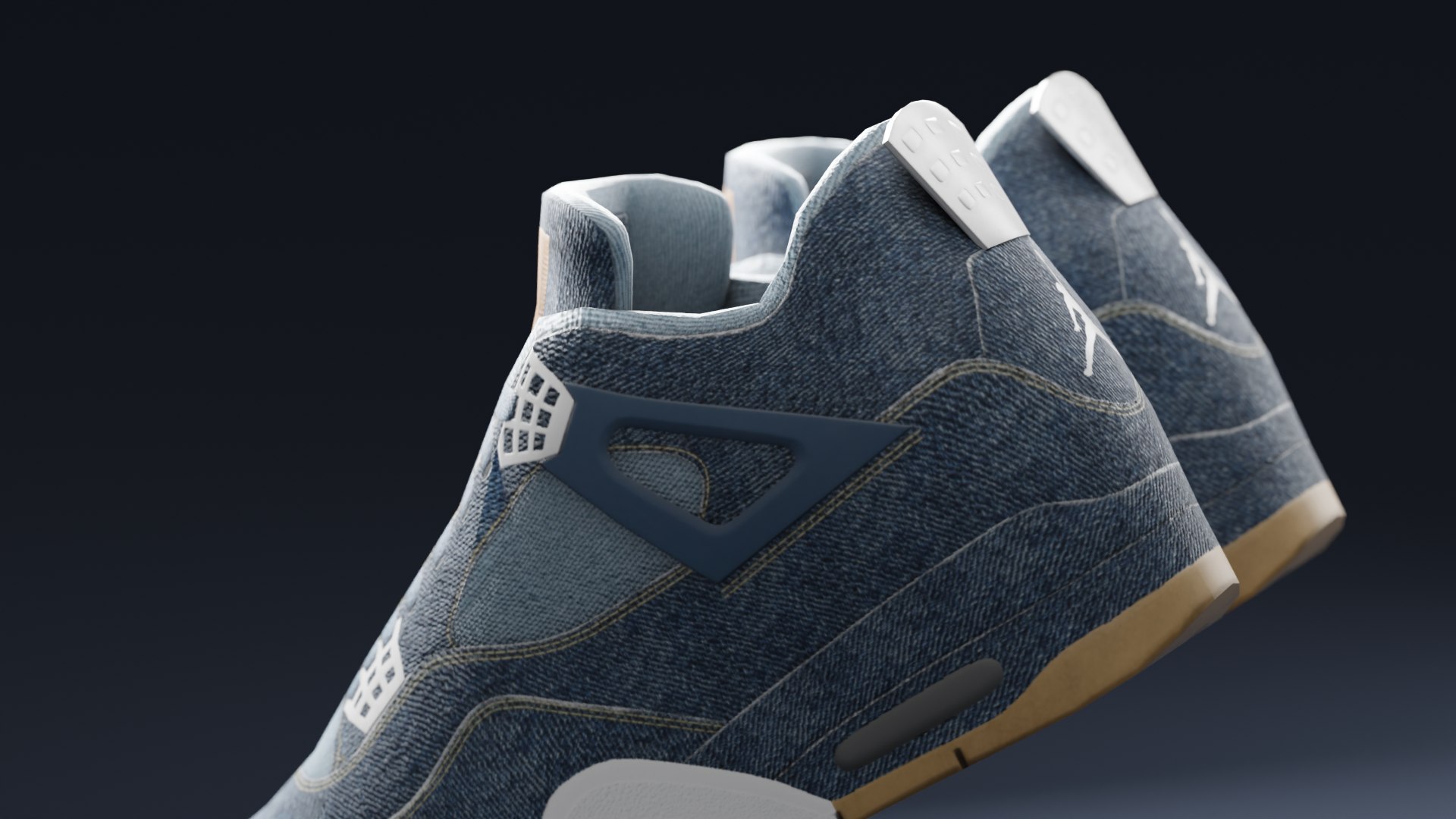 3D Air Jordan 4 Lowpoly - 10 Model - TurboSquid 2194629