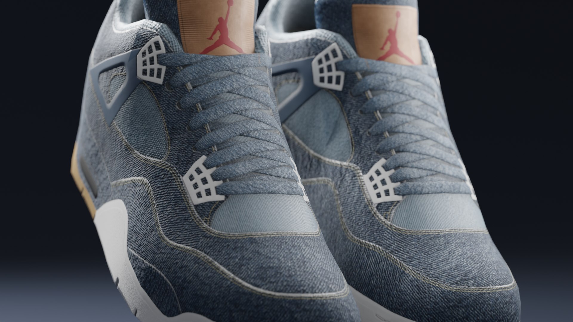 3D Air Jordan 4 Lowpoly - 10 Model - TurboSquid 2194629