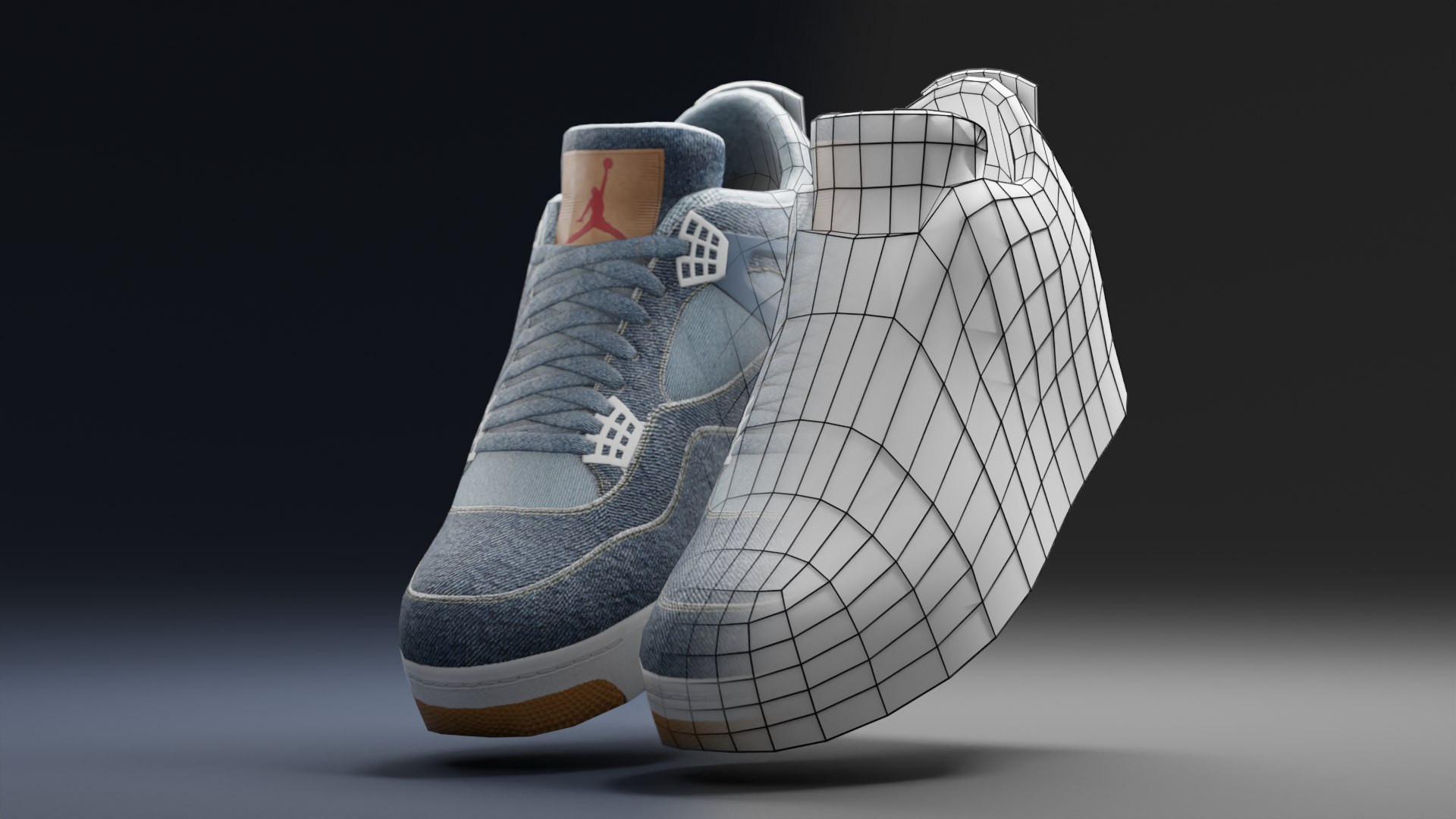 3D Air Jordan 4 Lowpoly - 10 Model - TurboSquid 2194629