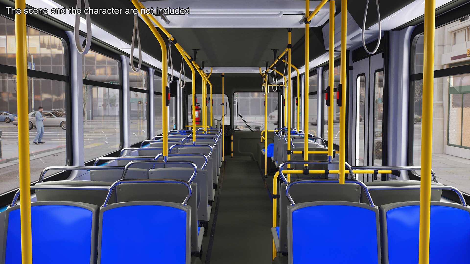 3d Orion V Transit Bus Interior