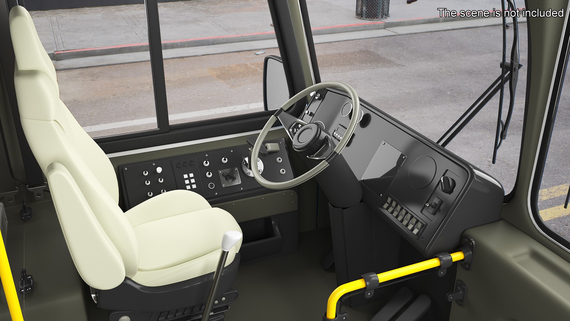 3d Orion V Transit Bus Interior