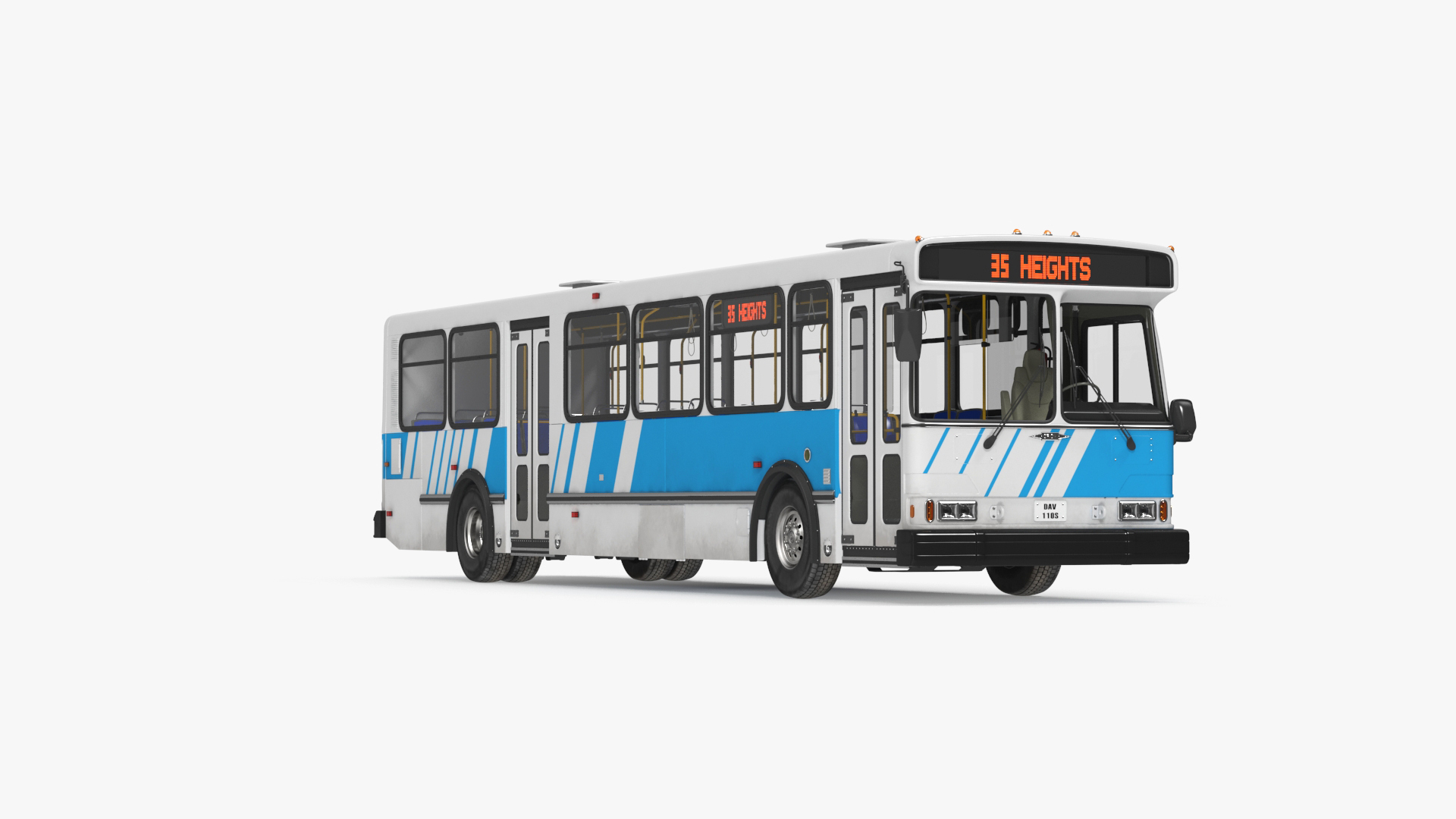 3d Orion V Transit Bus Interior