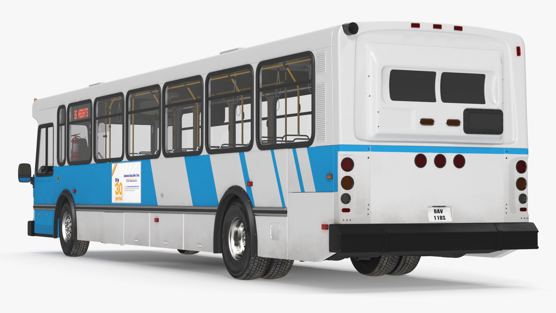 3d Orion V Transit Bus Interior