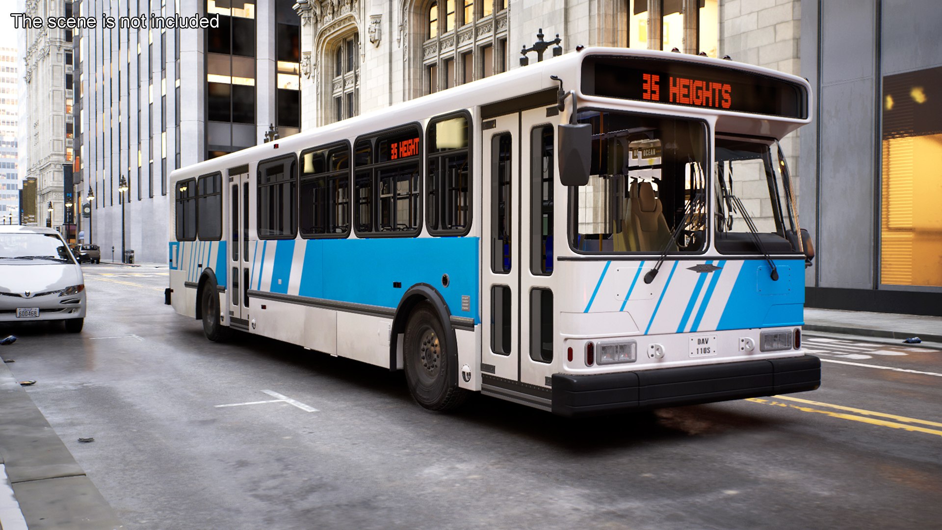 3d Orion V Transit Bus Interior