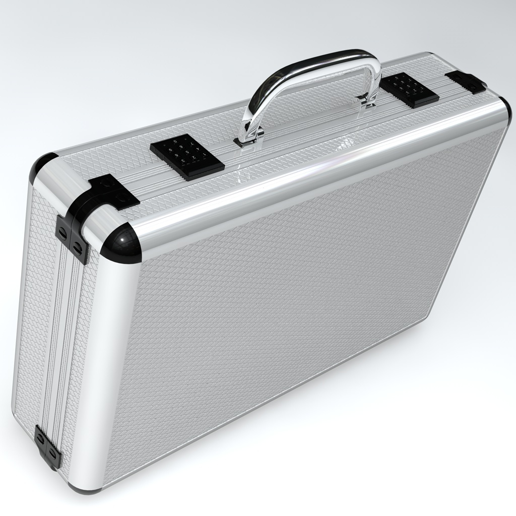 briefcase metal foam 3d model
