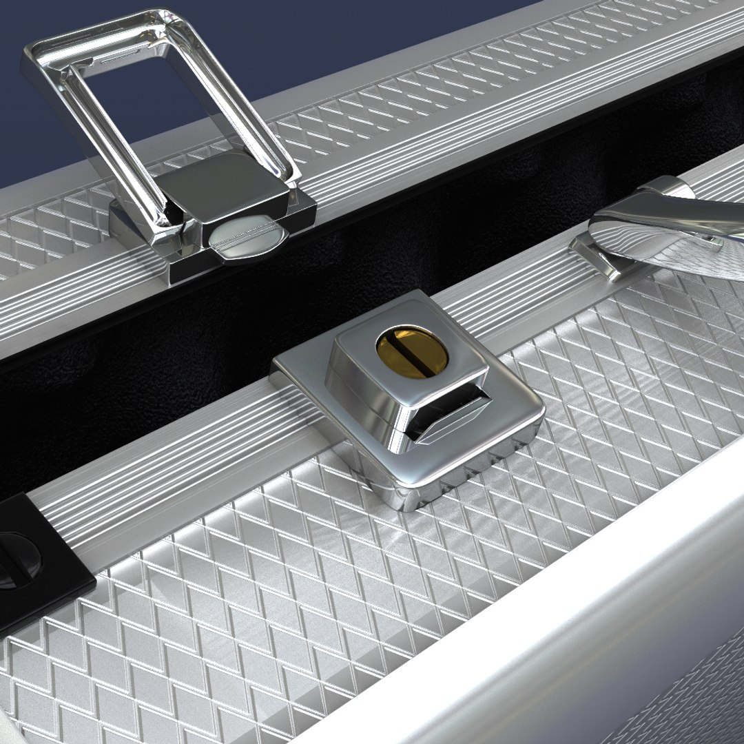 briefcase metal foam 3d model