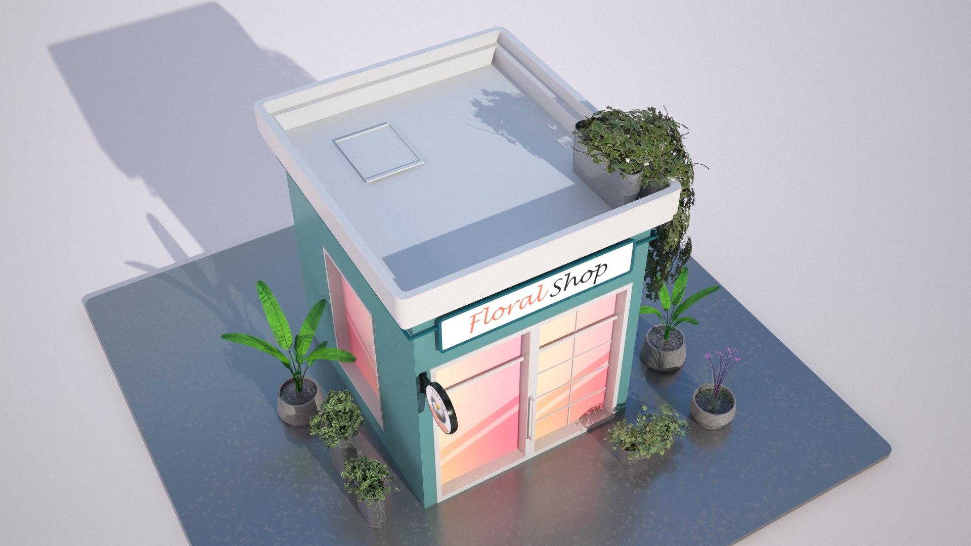3D Flower Shop Model - TurboSquid 2047708
