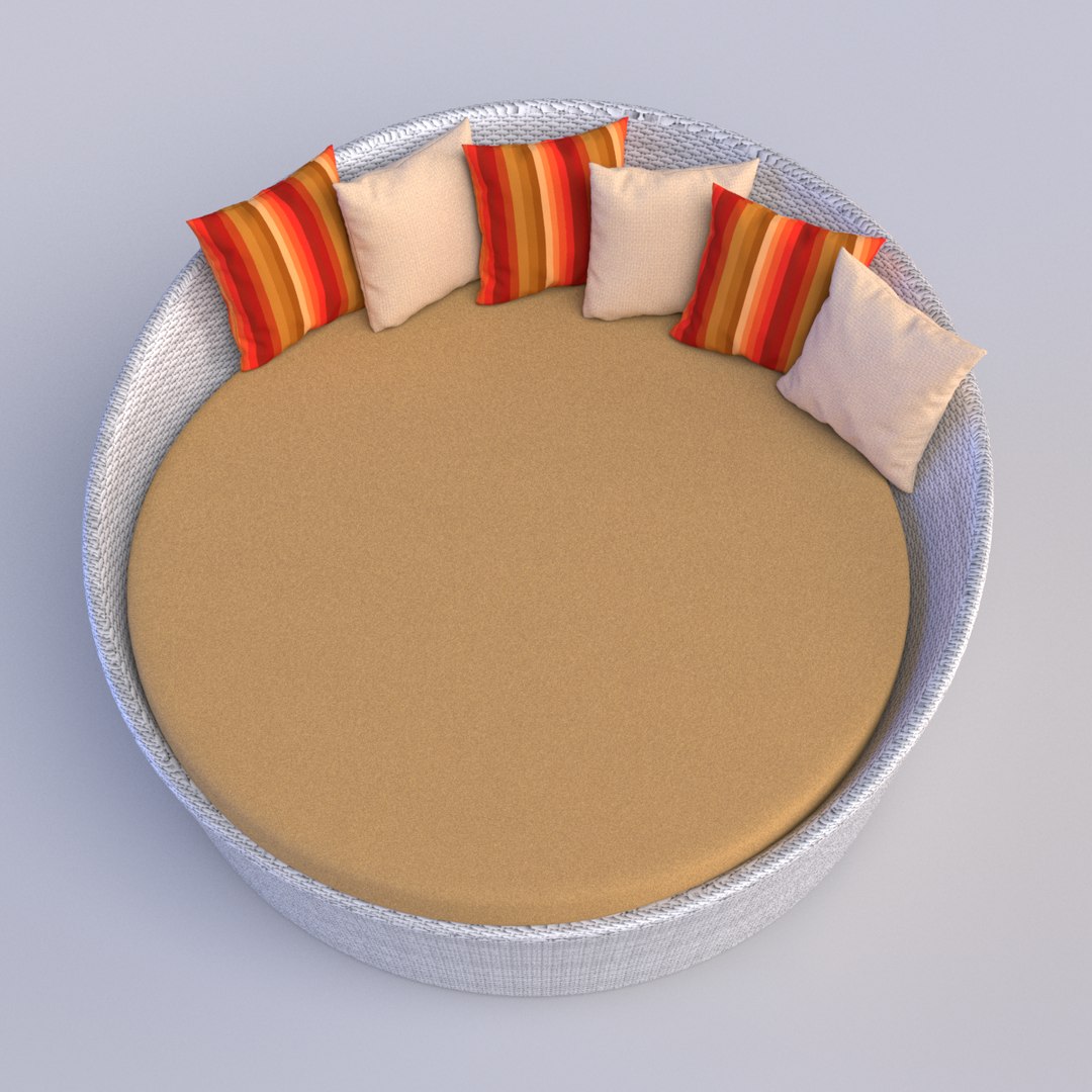 Circular Day Bed 3ds