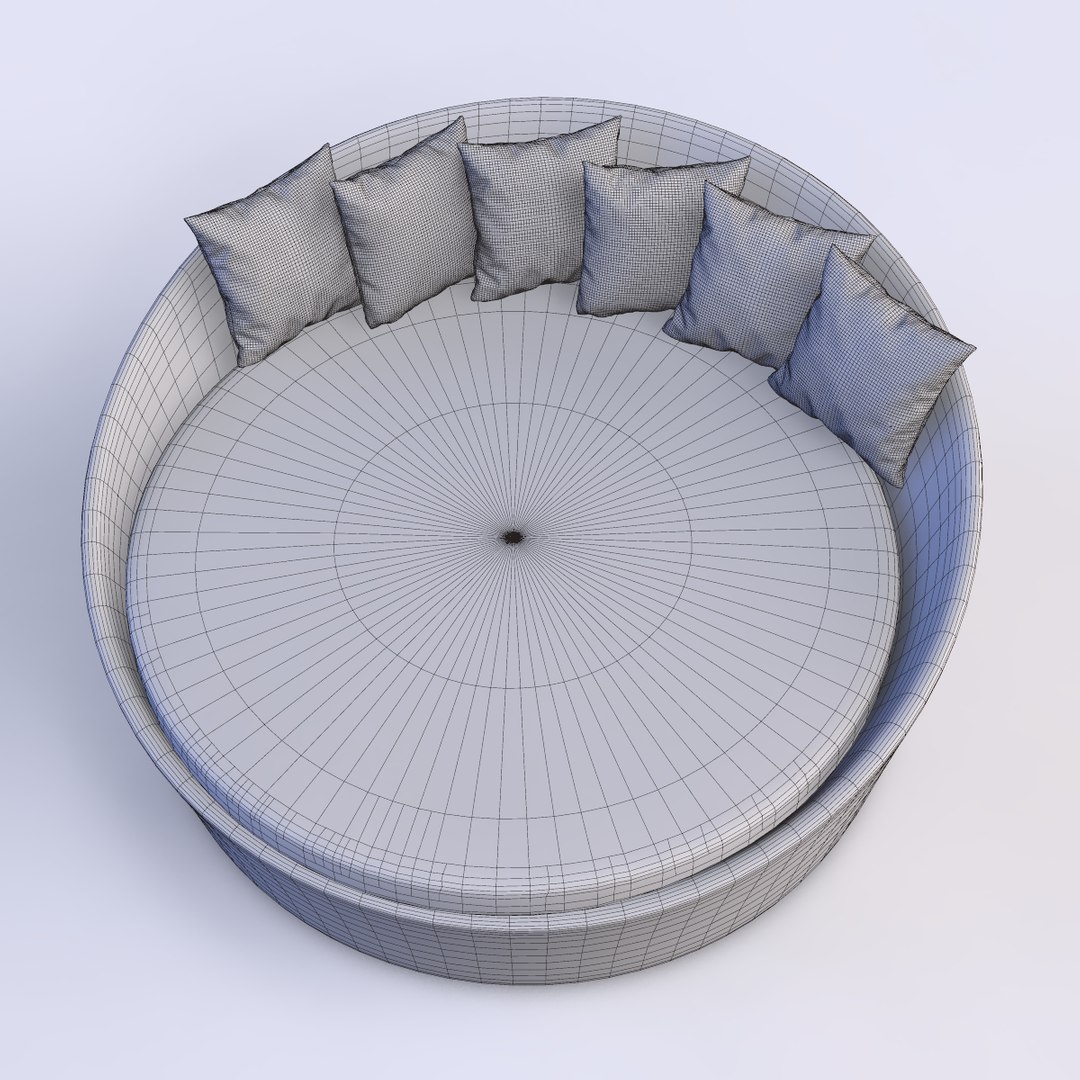 Circular Day Bed 3ds