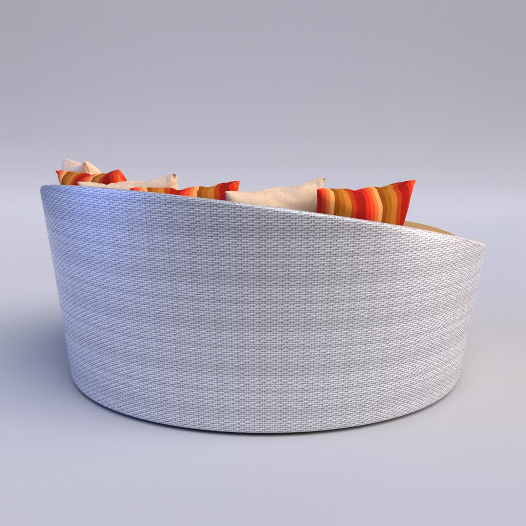 Circular Day Bed 3ds