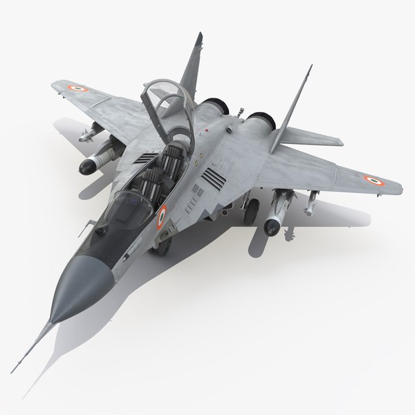 MiG 29 KUB Tandem Aircraft Indian with Armament Rigged 3D 모델 ...