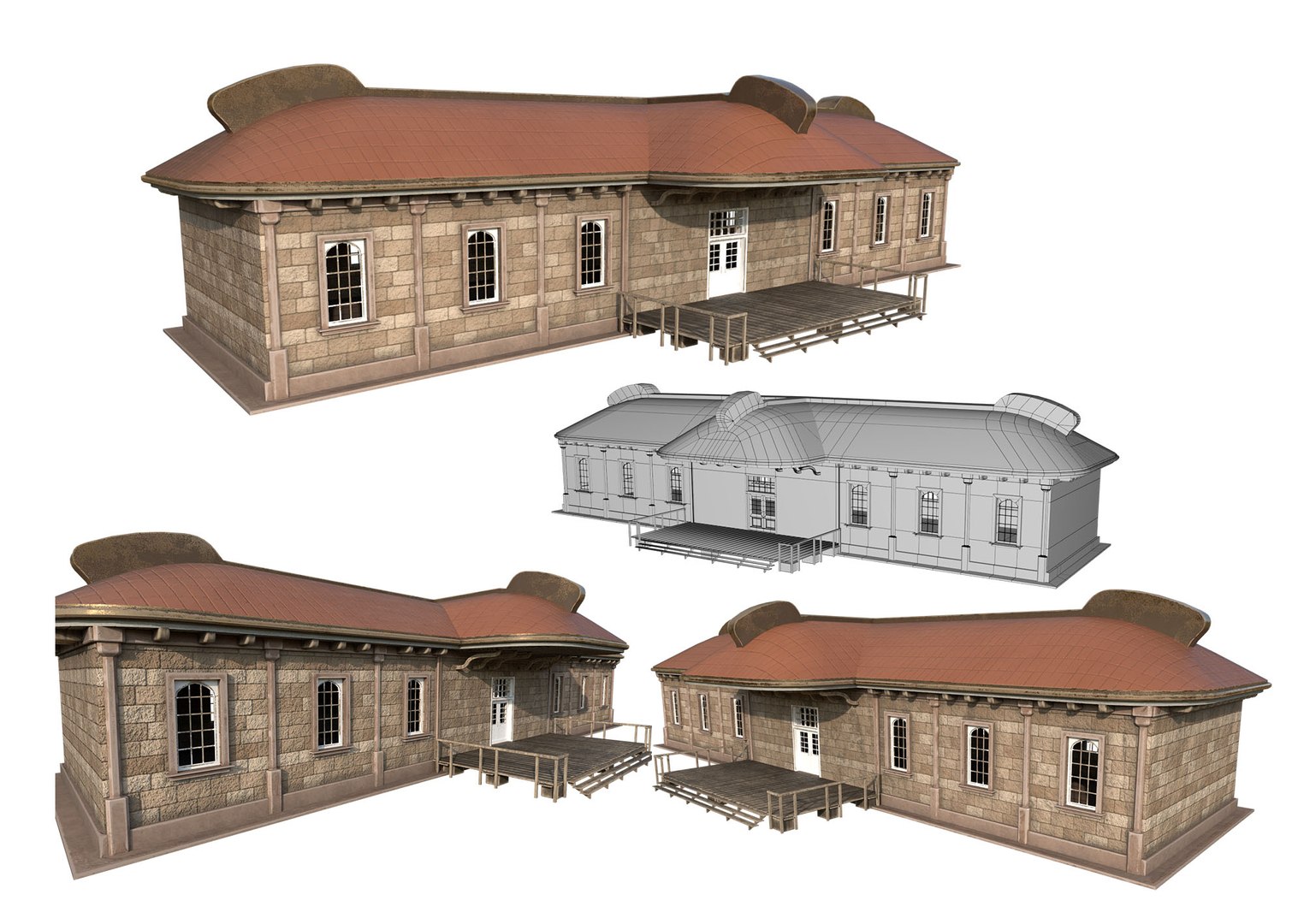 Fantasy House Collection 3D Model - TurboSquid 1817727