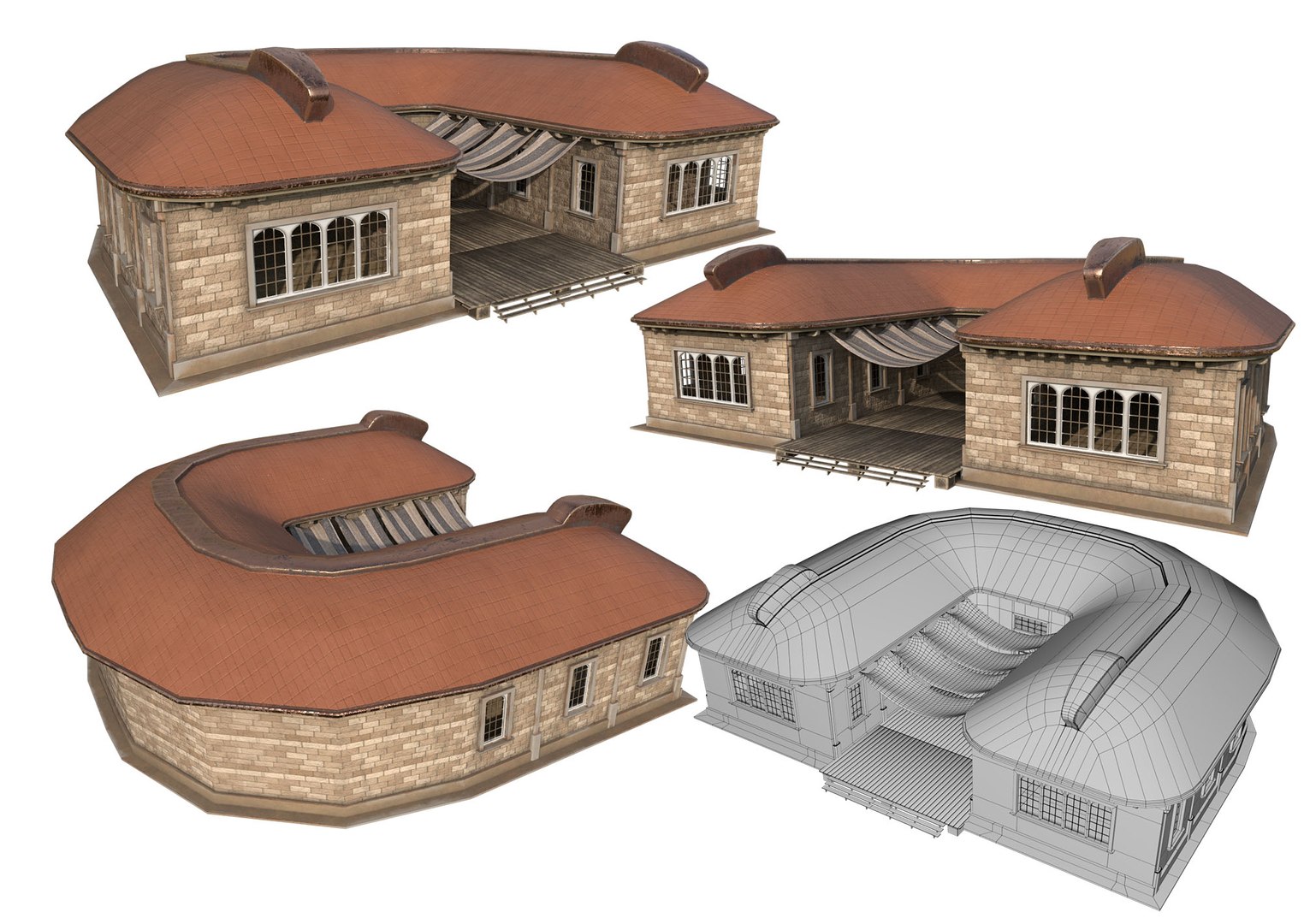 Fantasy House Collection 3D Model - TurboSquid 1817727