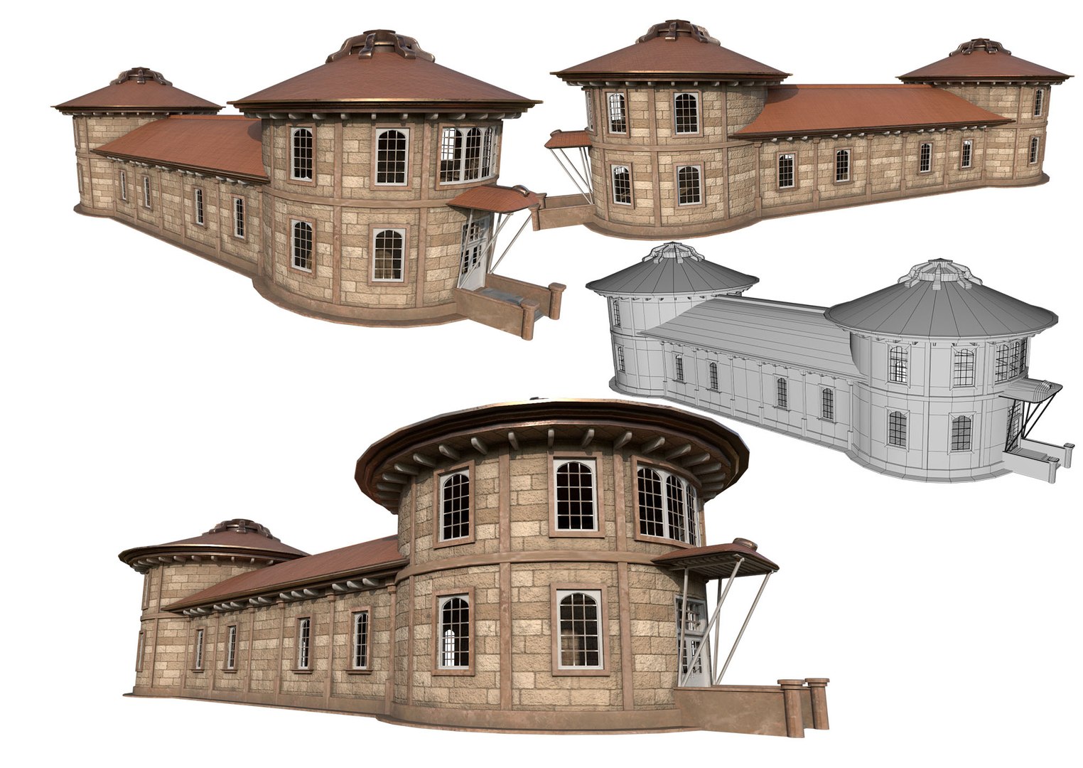 Fantasy House Collection 3D Model - TurboSquid 1817727