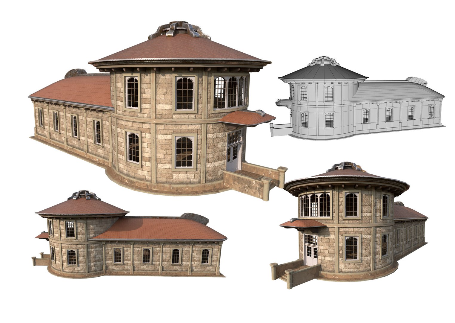Fantasy House Collection 3D Model - TurboSquid 1817727