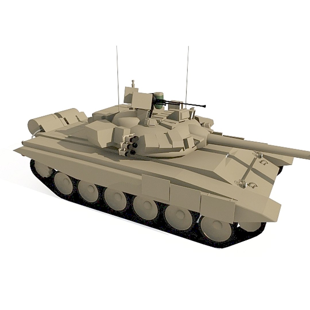 T-90 Battle Tank 3d Model