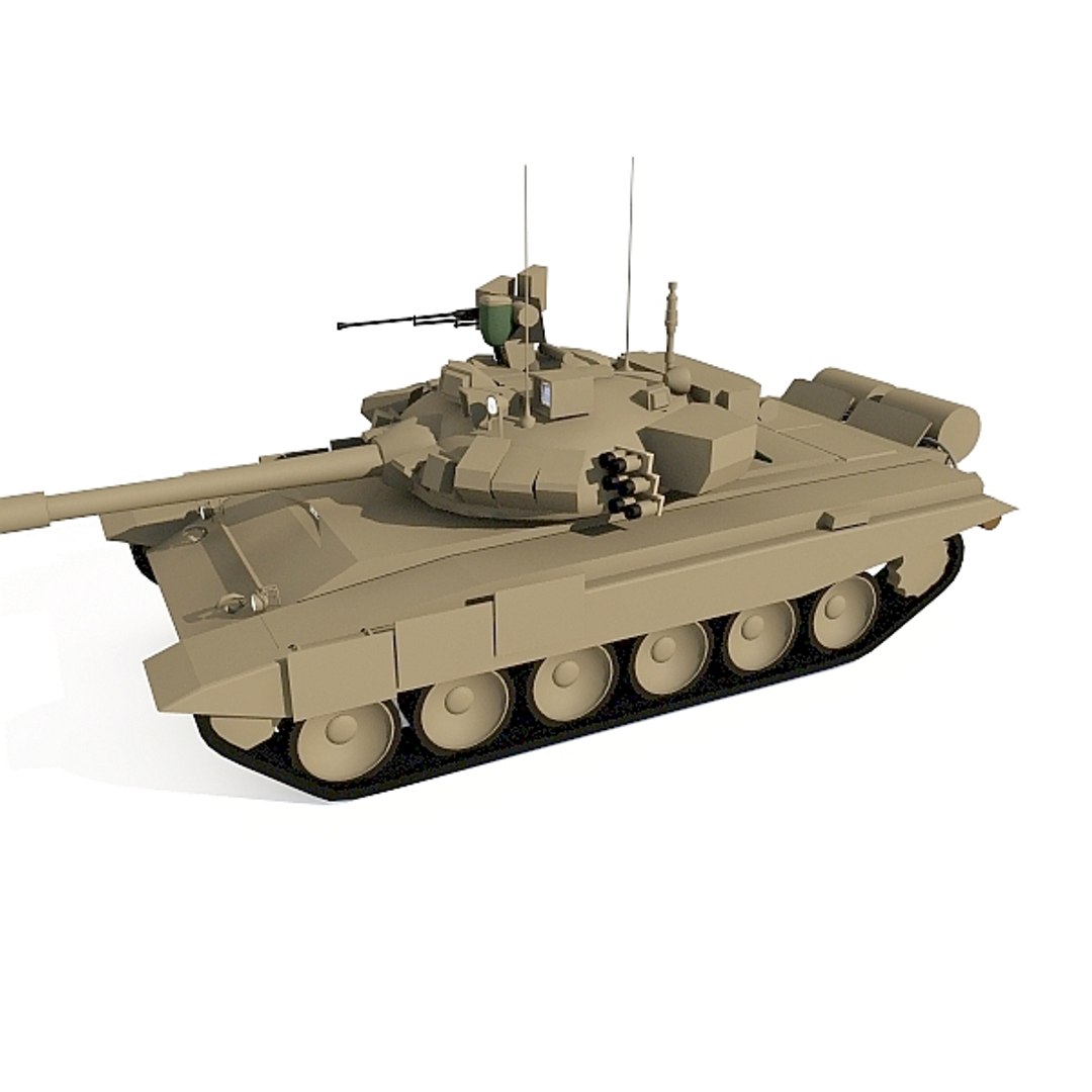 T-90 Battle Tank 3d Model