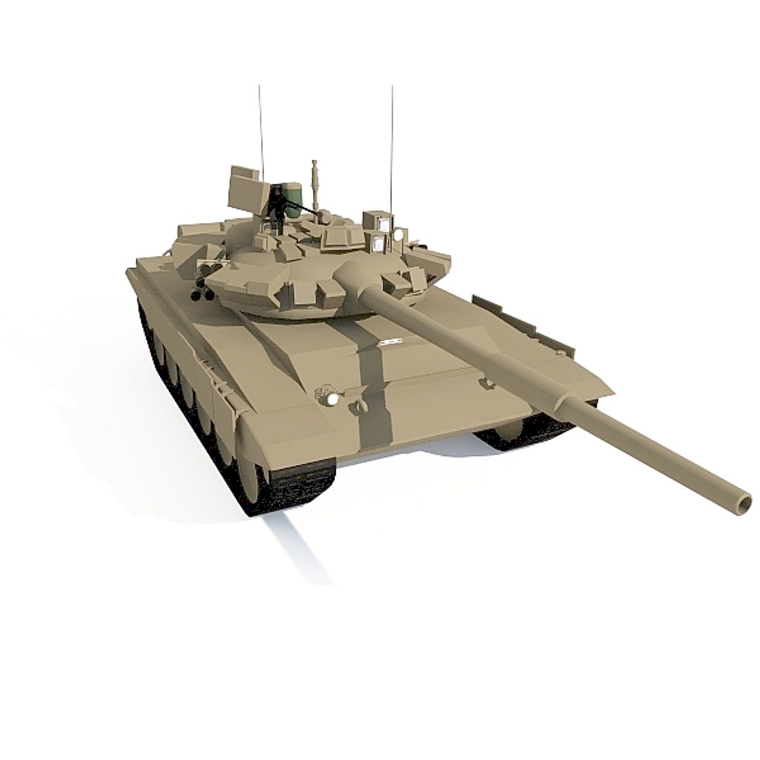 T-90 Battle Tank 3d Model