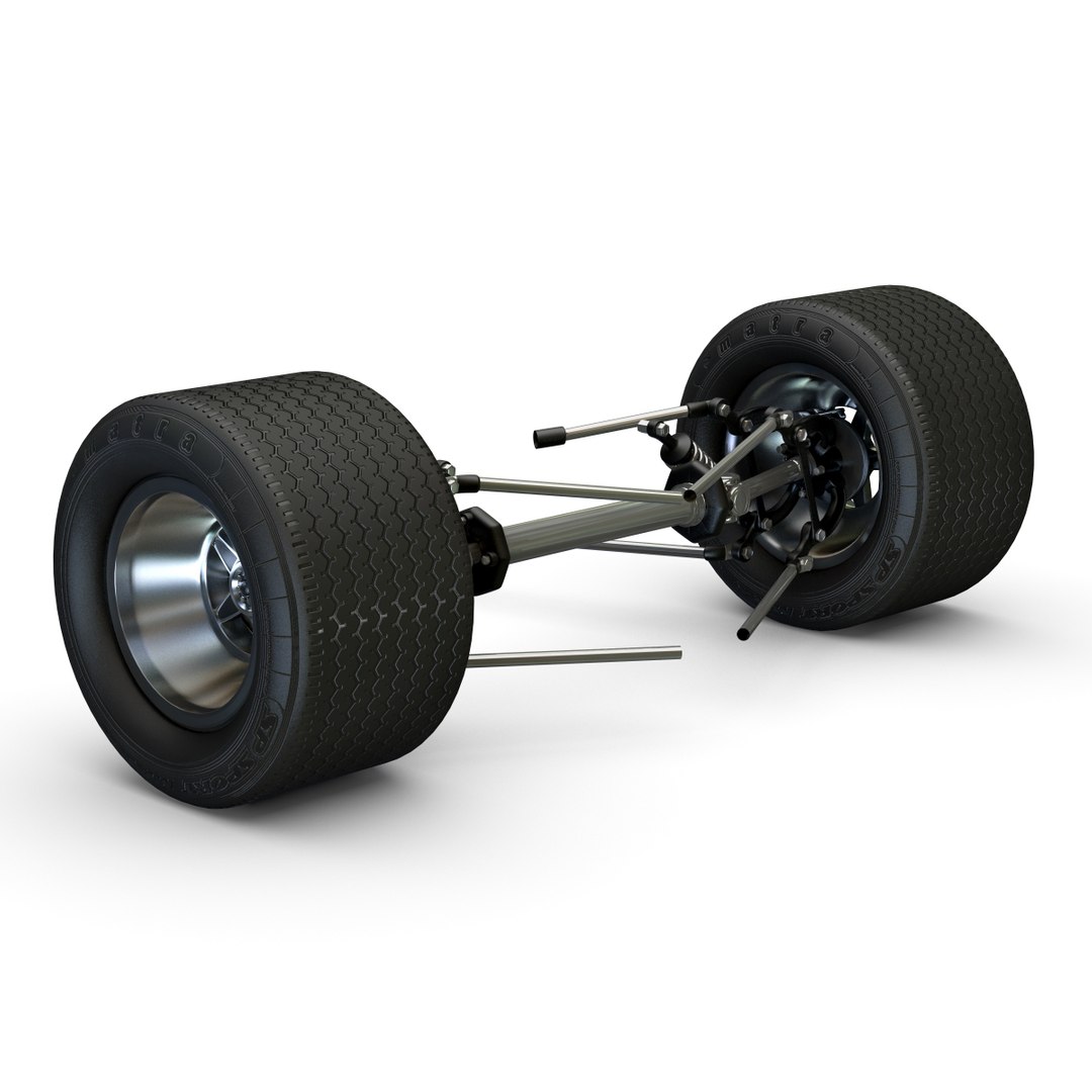 C4d Racing Car Suspension