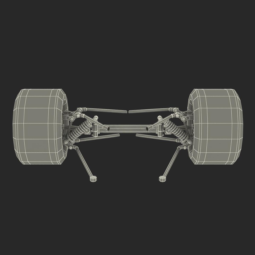 C4d Racing Car Suspension