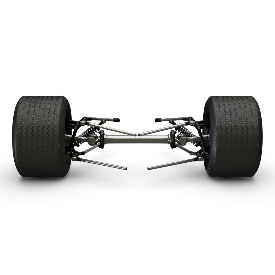 C4d Racing Car Suspension