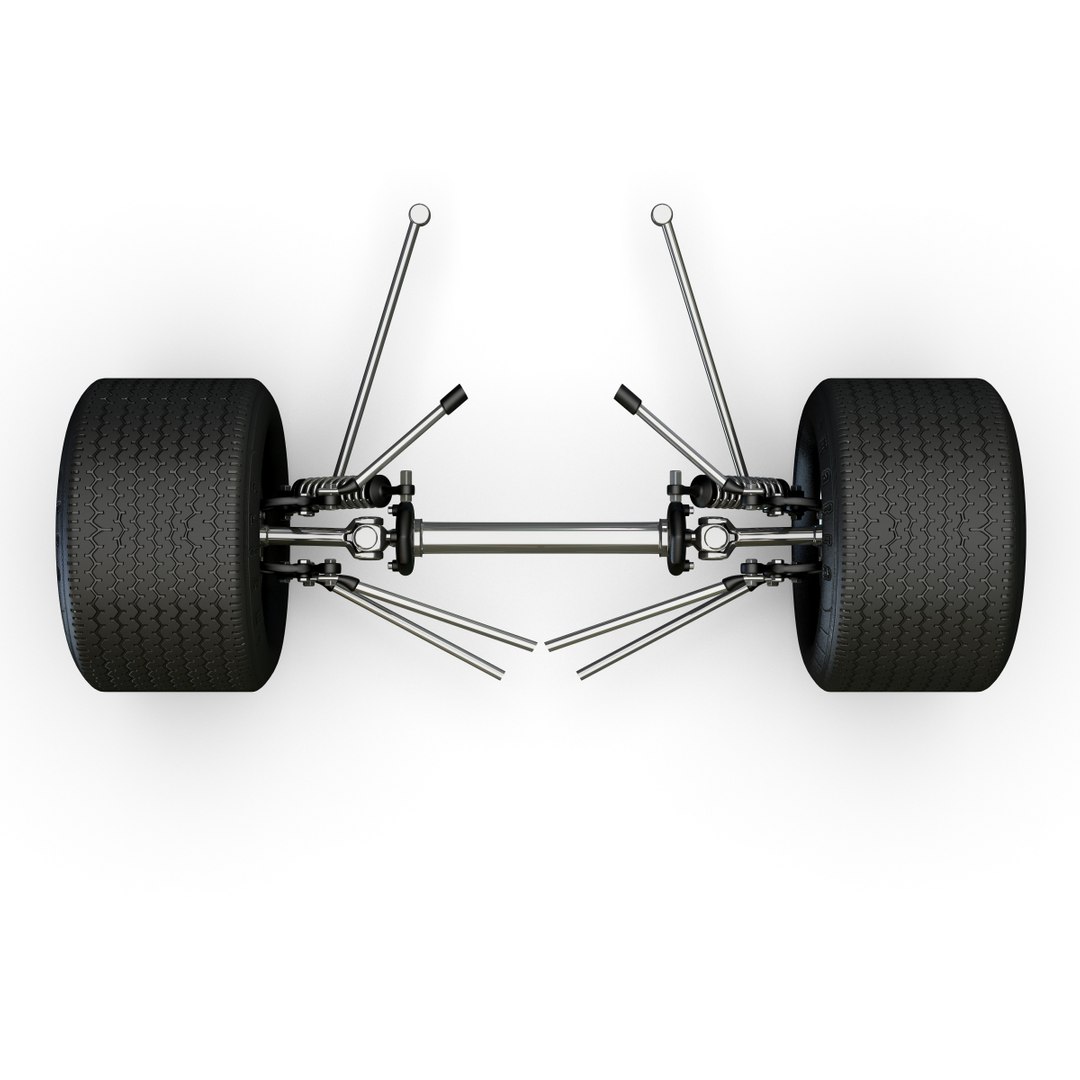 C4d Racing Car Suspension
