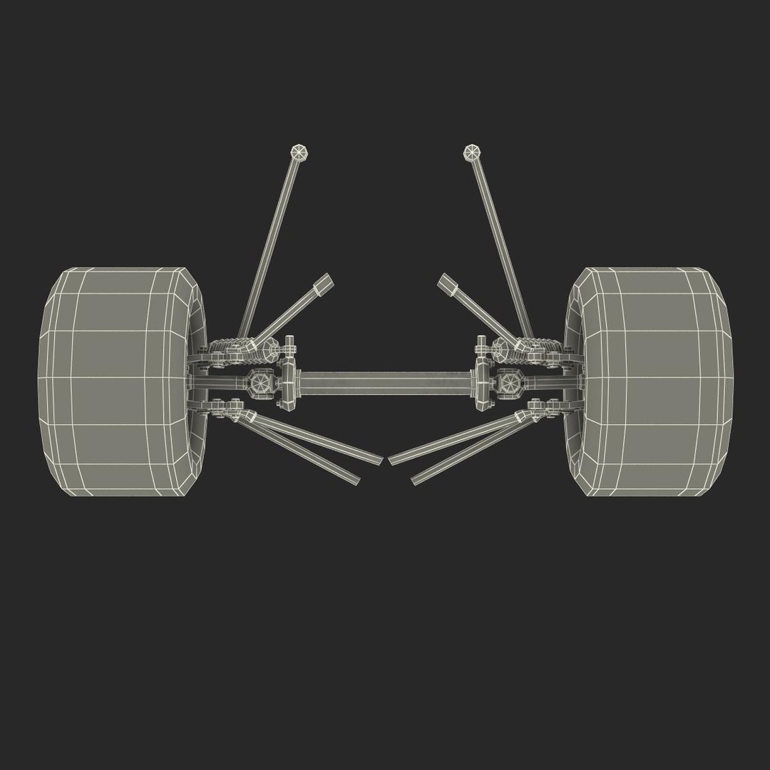 C4d Racing Car Suspension