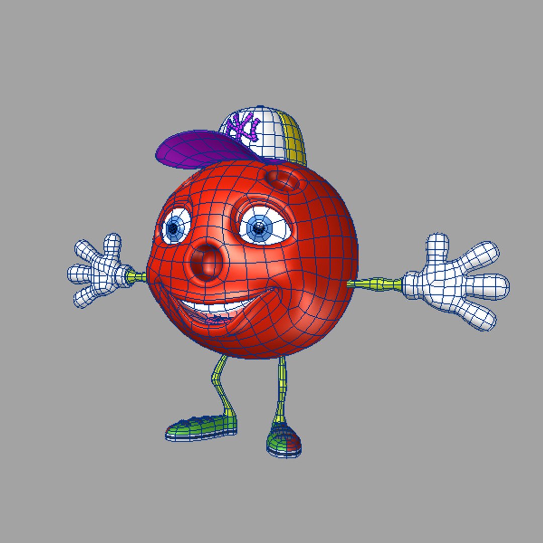 Cartoon Bowling Ball 3d Obj