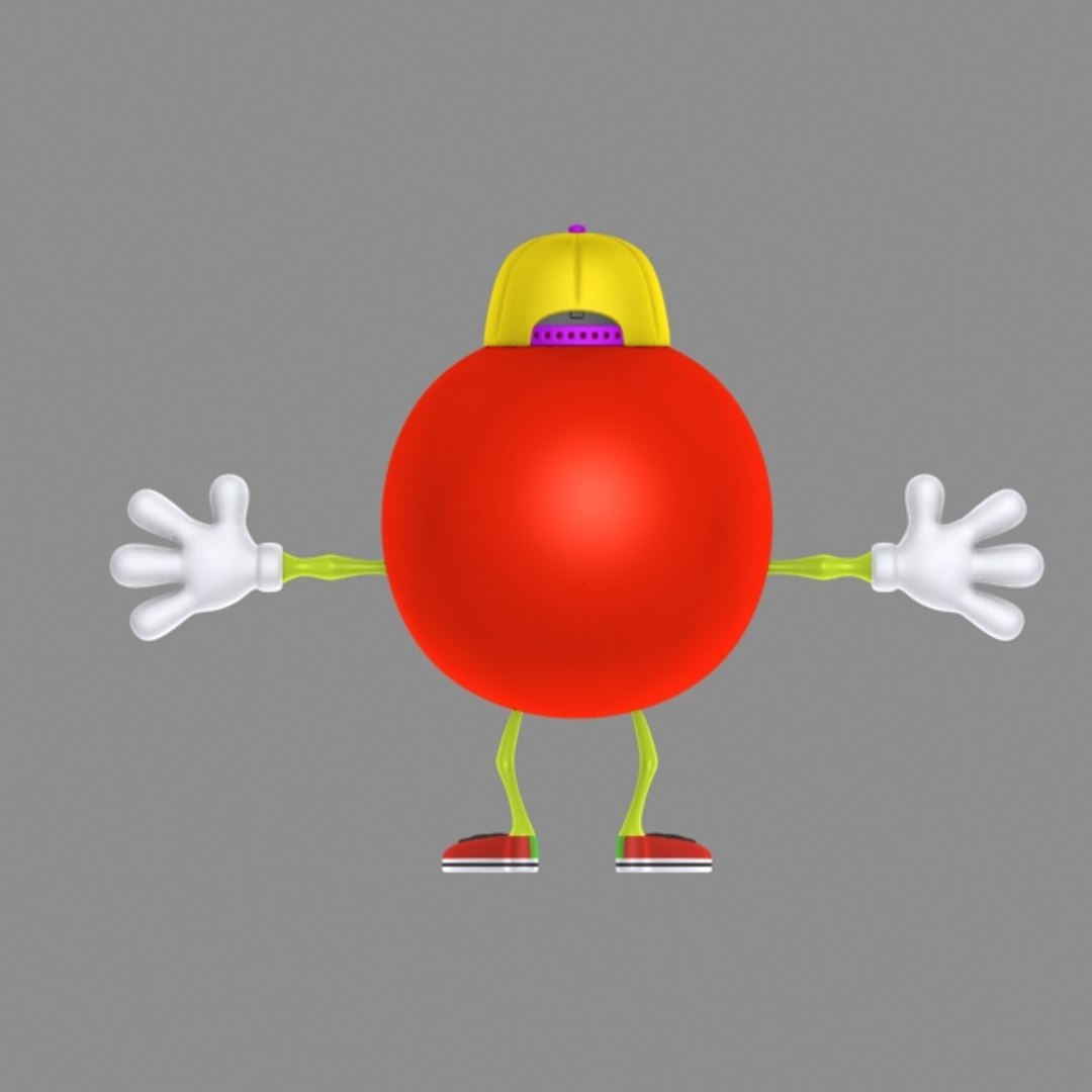 Cartoon Bowling Ball 3d Obj