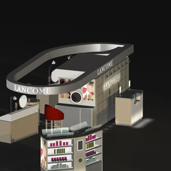 3d loreal lancome stand