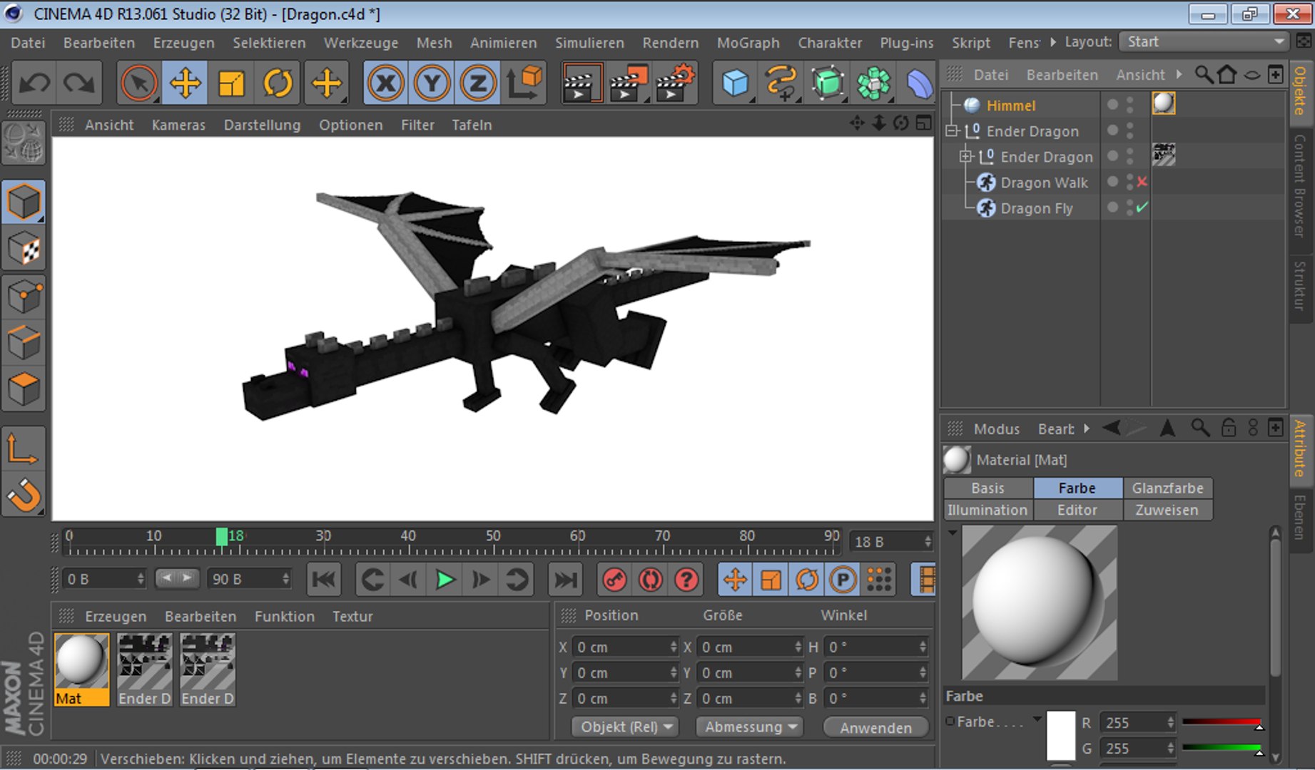 3d Ender Dragon Minecraft