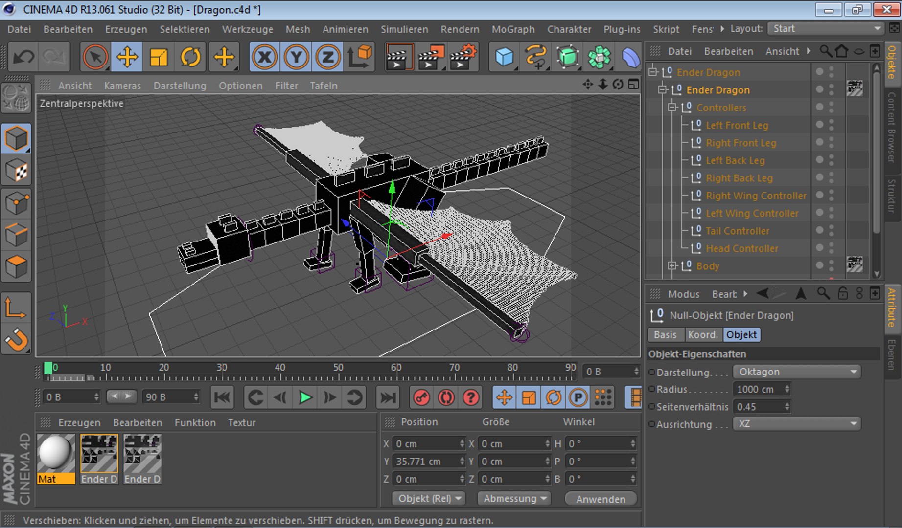 3d Ender Dragon Minecraft