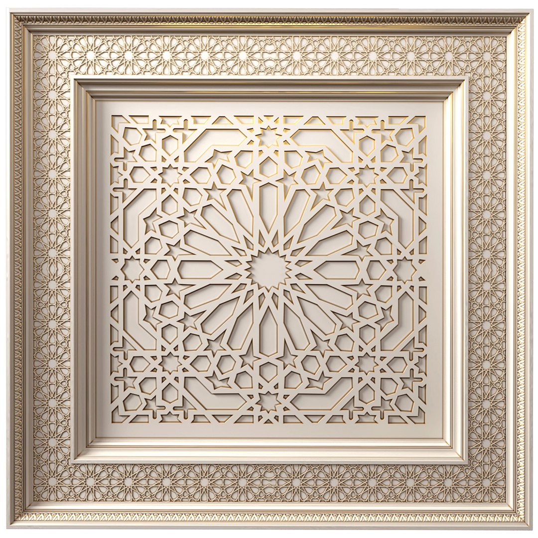 Ceiling In Oriental Style 3D Model - TurboSquid 1972548