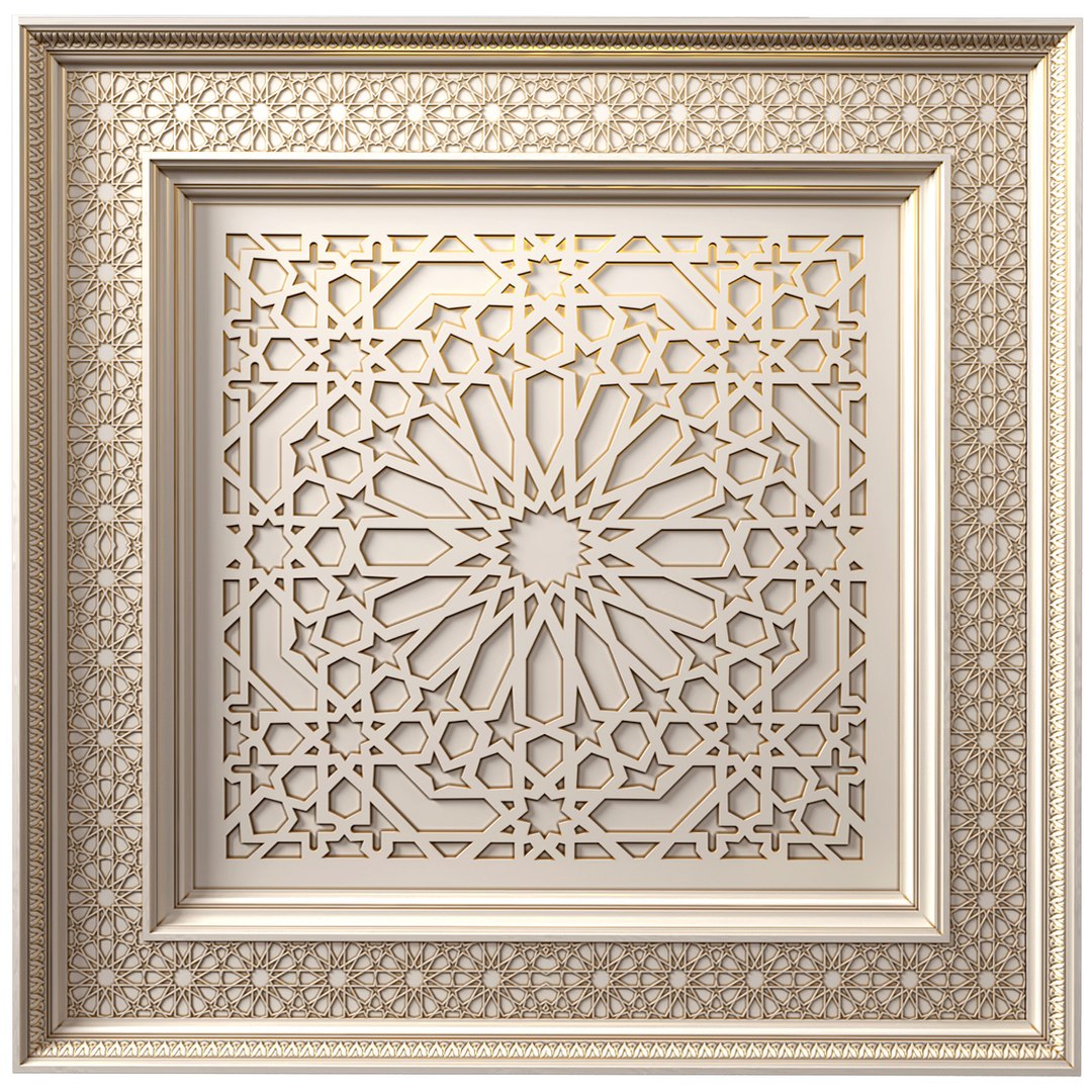 Ceiling In Oriental Style 3D Model - TurboSquid 1972548