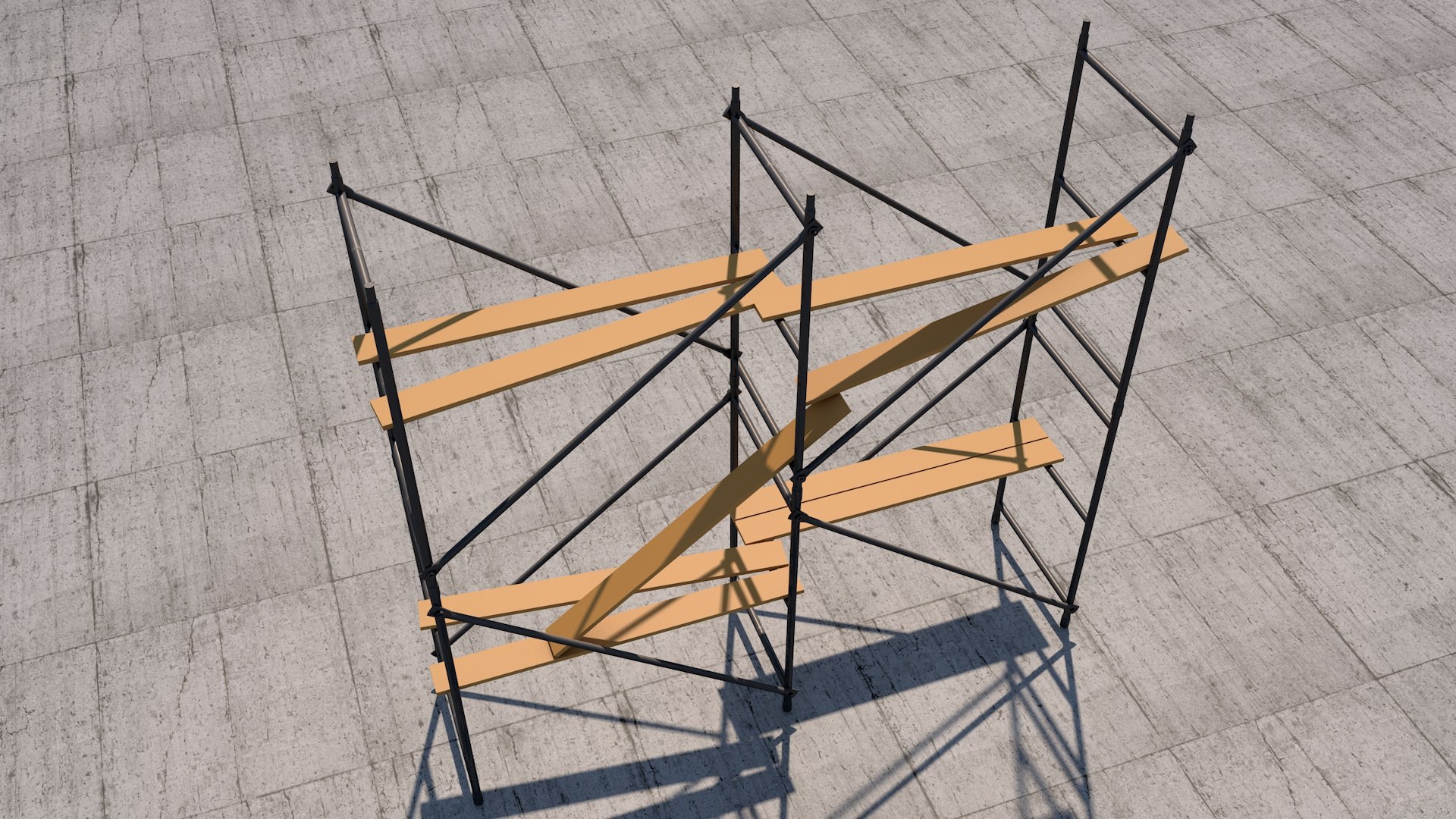 Construction scaffolding 3D model - TurboSquid 1409377