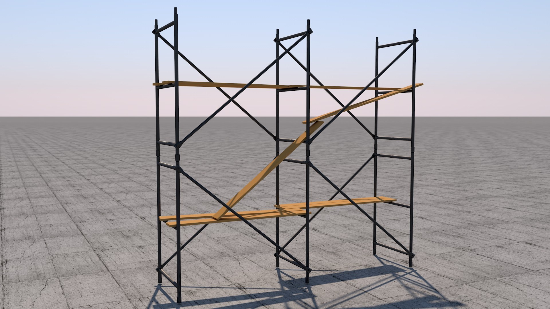 Construction scaffolding 3D model - TurboSquid 1409377