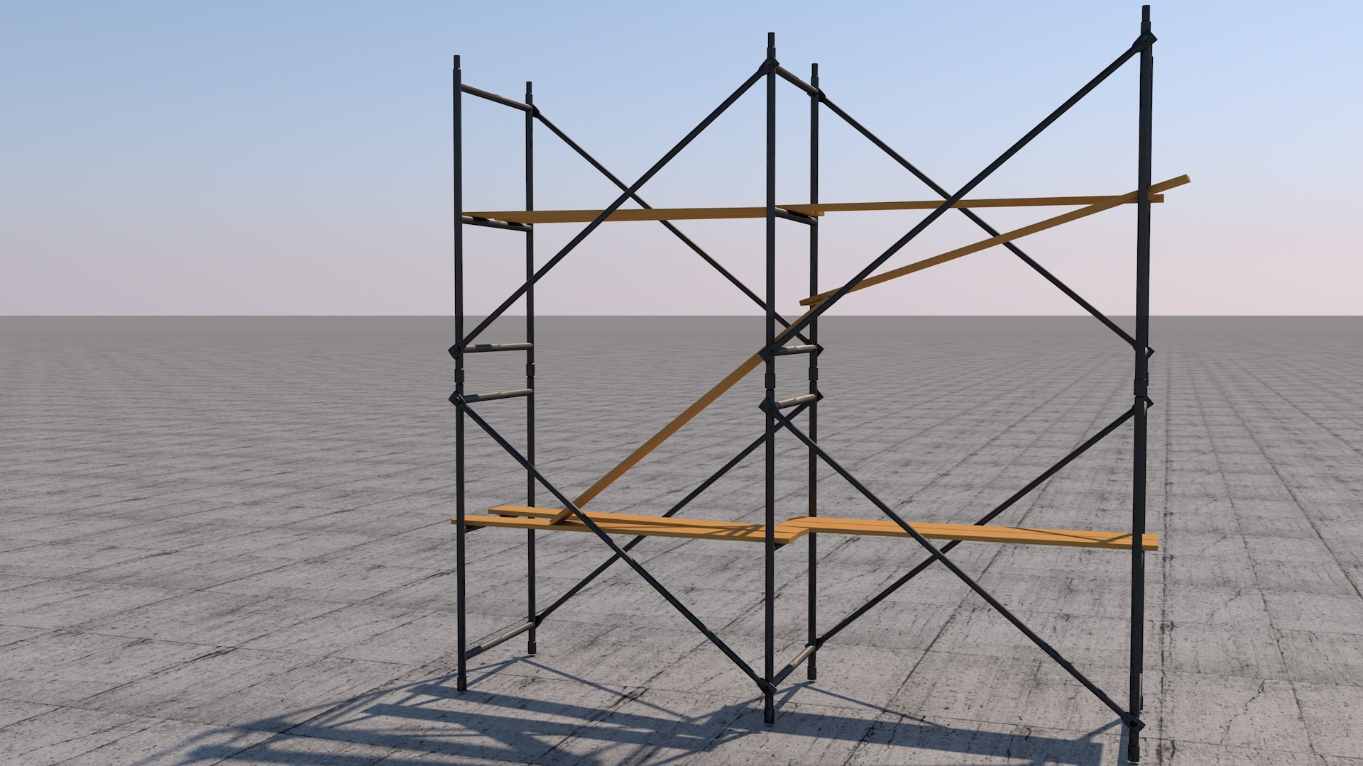 Construction scaffolding 3D model - TurboSquid 1409377