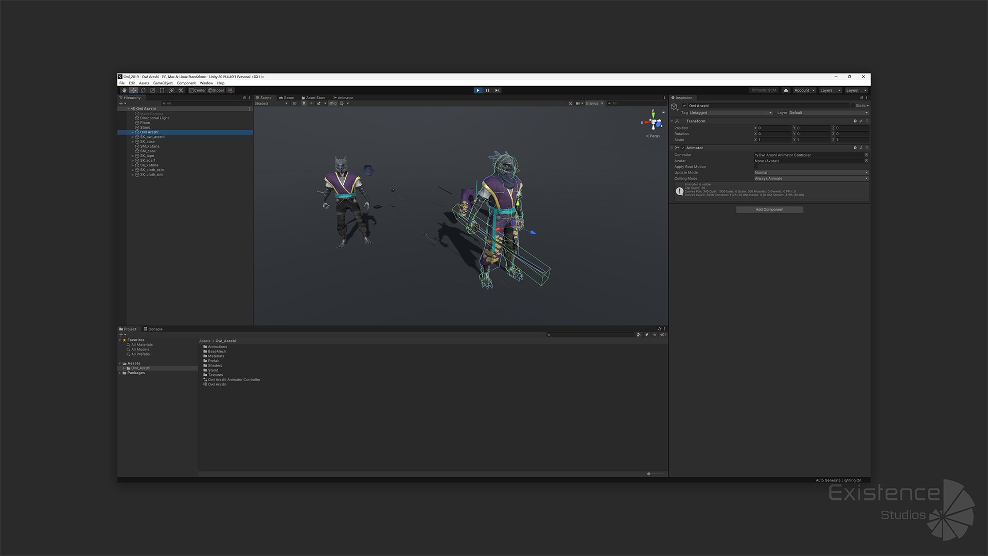3D Model Owl Arashi - Anthro Bushido Beasts - Katana Realistic - 34 ...