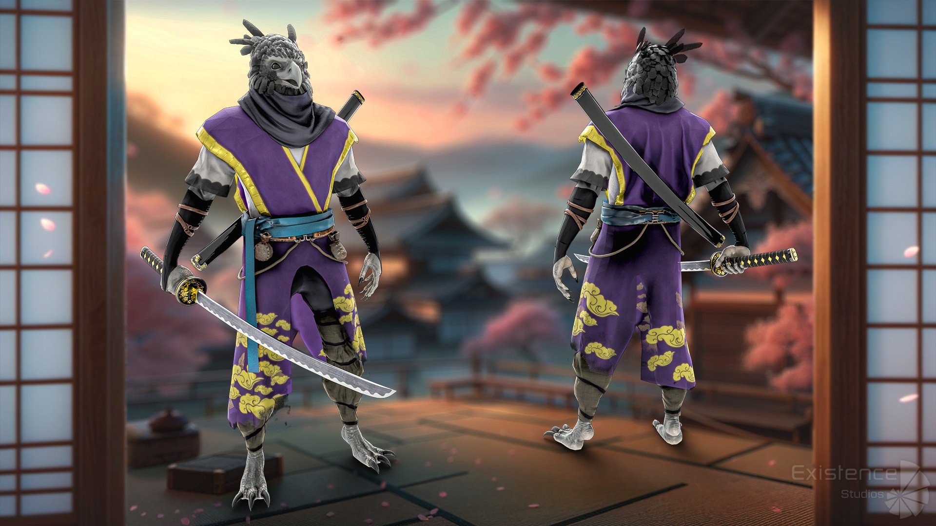 3D Model Owl Arashi - Anthro Bushido Beasts - Katana Realistic - 34 ...